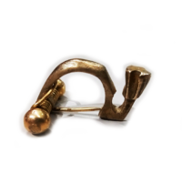 Bisonte estepario (Bison priscus), reproducción artesanal pintada a mano